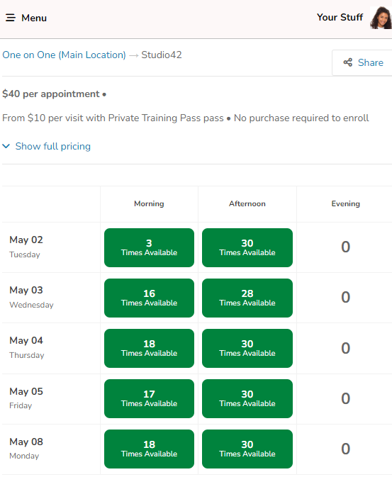 Booking & Canceling Appointments – Pike13 Help Center